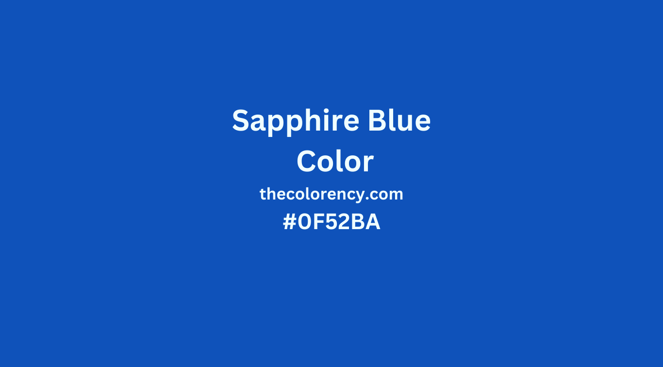 What is the Meaning of Sapphire Blue - All Explained - The Color Ency