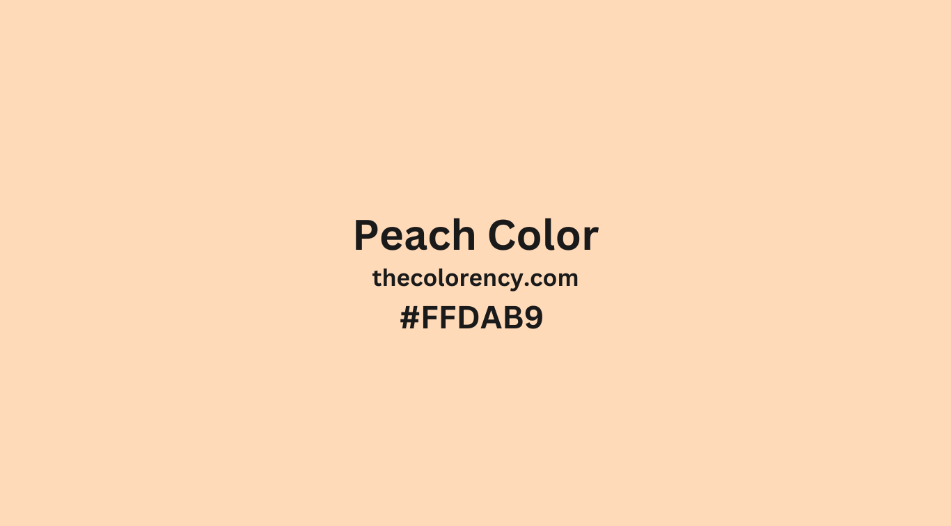 All You Need to Know about Peach Color - The Color Ency